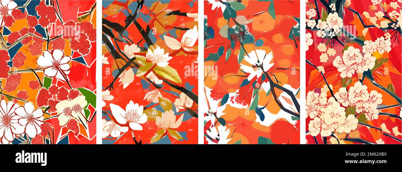 Cherry blossom Japanese background. Beautiful Sakura flowers spring ...