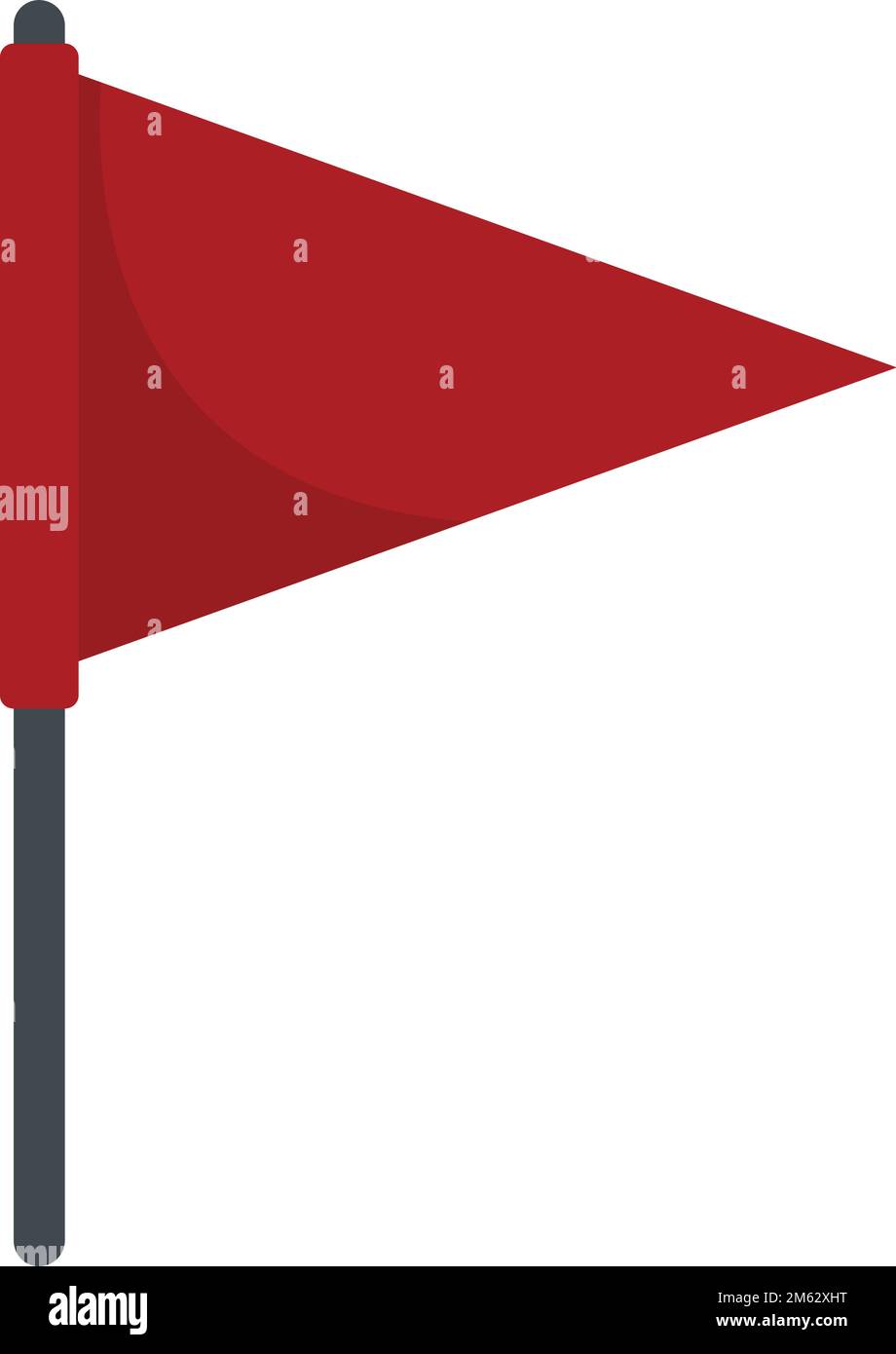 Pitch flag icon flat vector. Soccer stadium. Corner football isolated ...