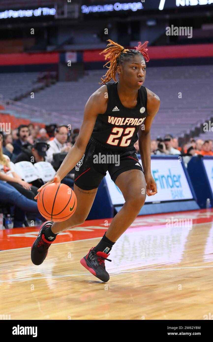 January 1, 2023: NC State Wolfpack guard Saniya Rivers (22) drives to ...