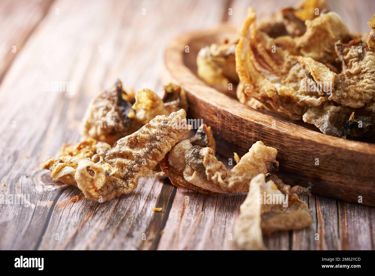 Fried fish skin, Korean food Stock Photo - Alamy