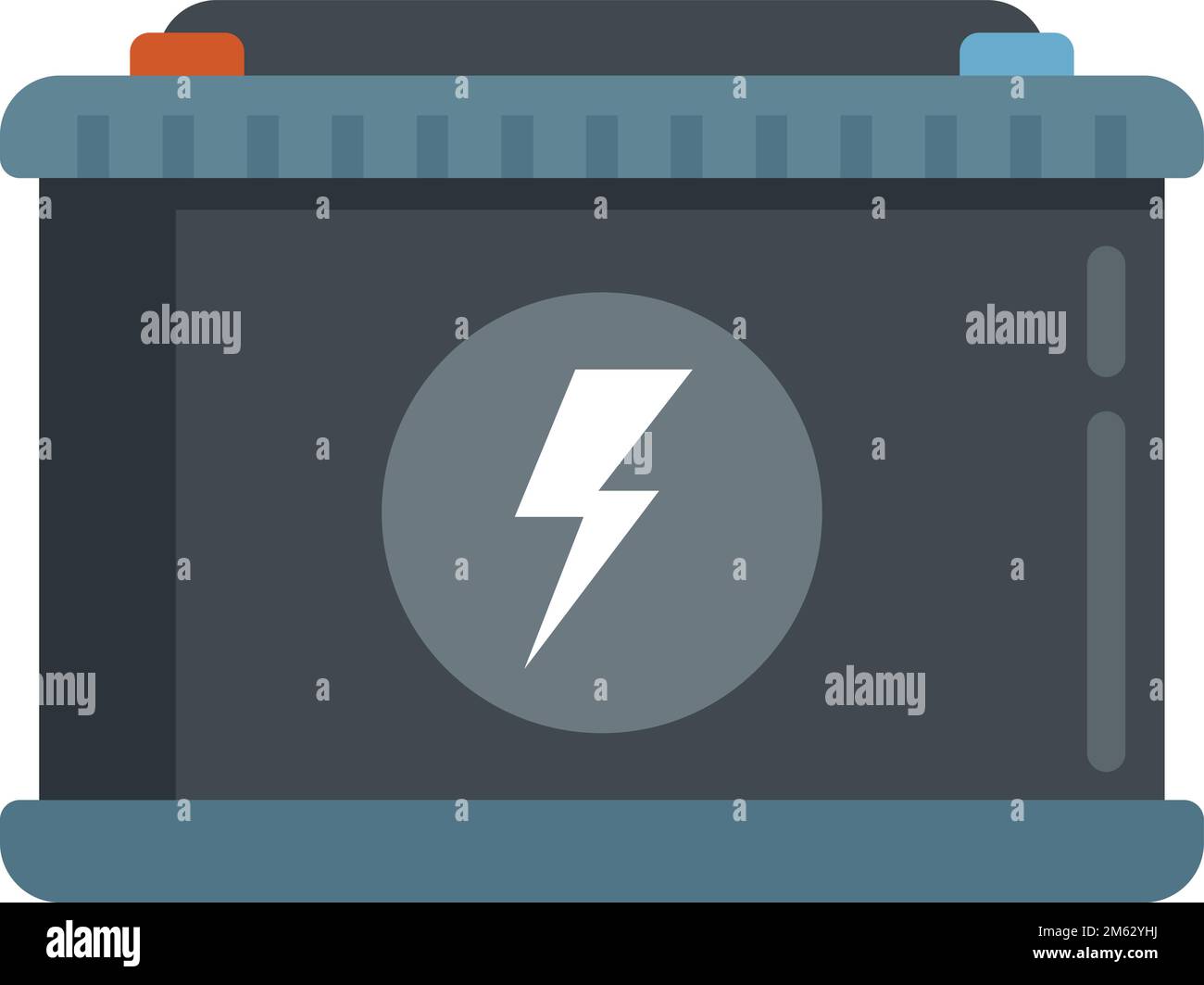 Car battery icon flat vector. Full charge. Recharge power isolated ...