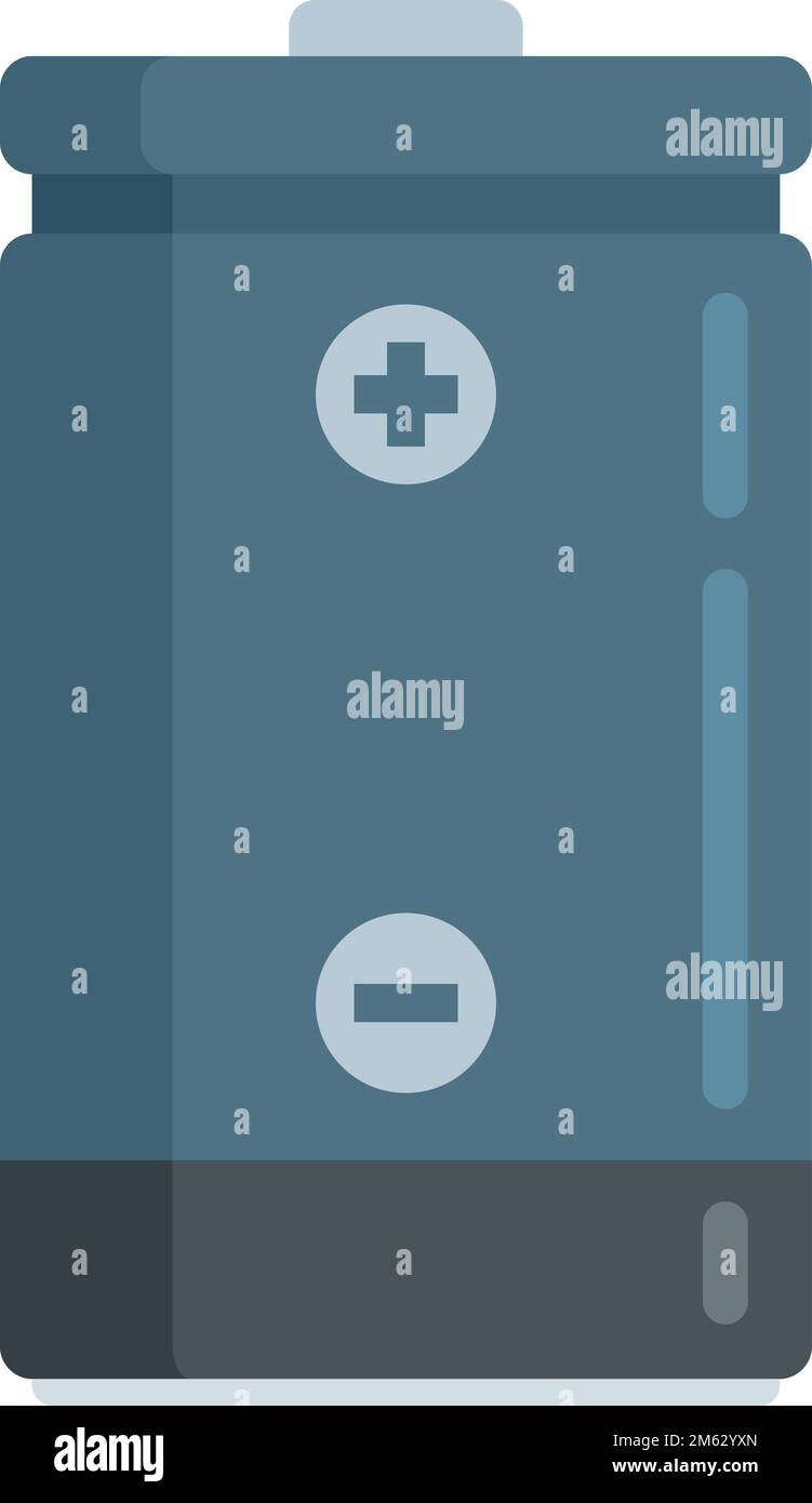 Mobile battery icon flat vector. Full power. Electric cell isolated ...