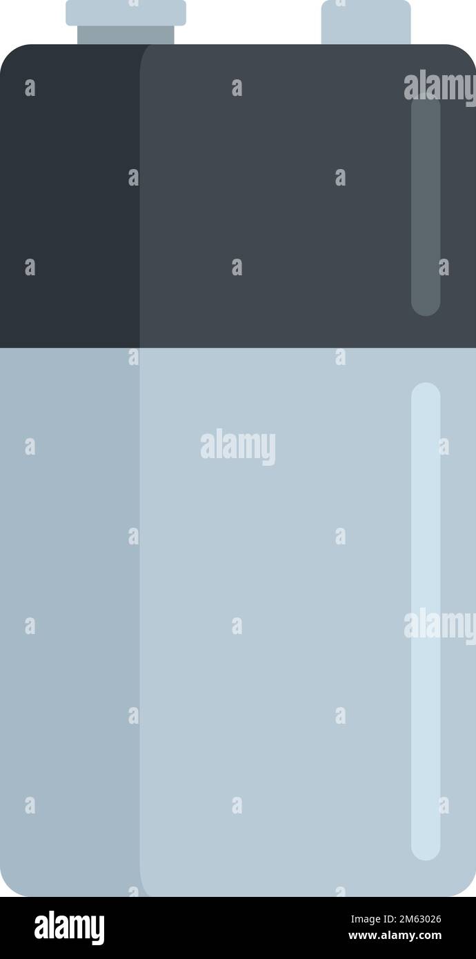 Battery level icon flat vector. Full energy. Lithium power isolated ...