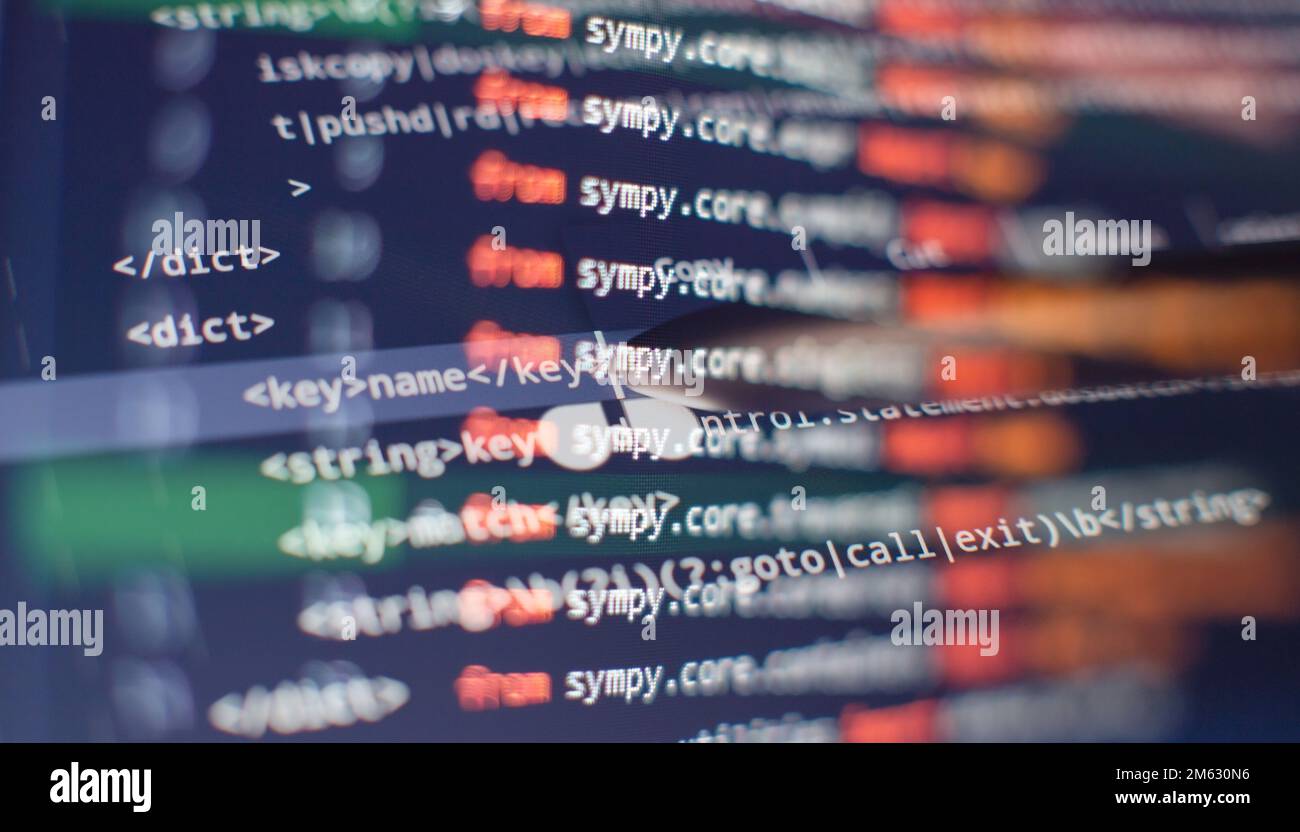 Software development. Internet security hacker prevention. SEO optimization. Modern tech Stock ...