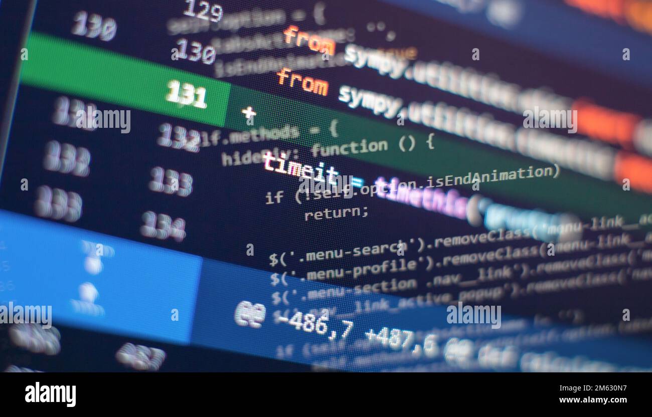 Software development. Internet security hacker prevention. SEO optimization. Modern tech Stock ...