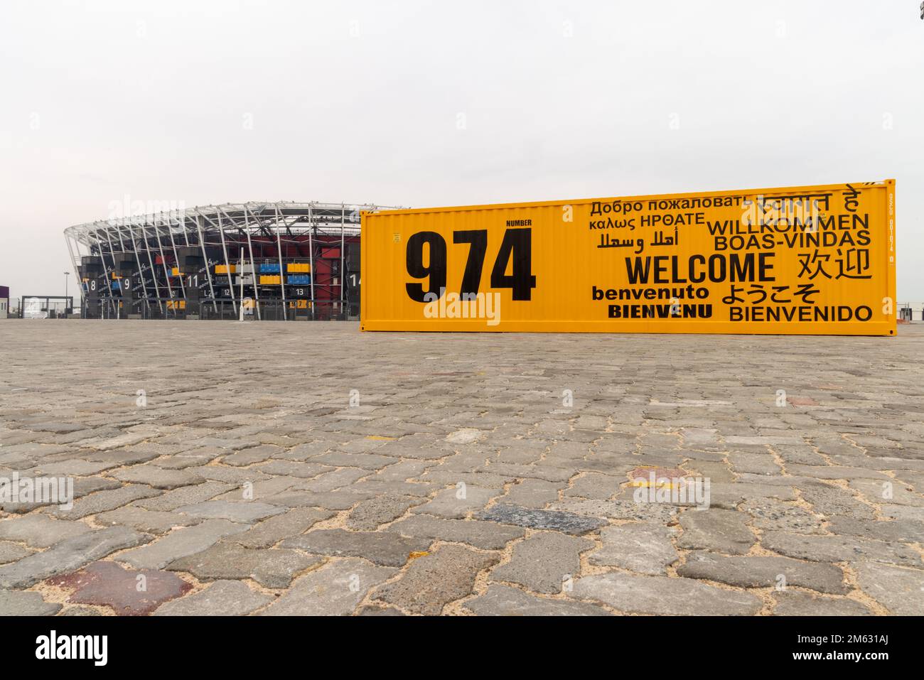 Low angle of Stadium 974 for FIFA World Cup Stock Photo - Alamy
