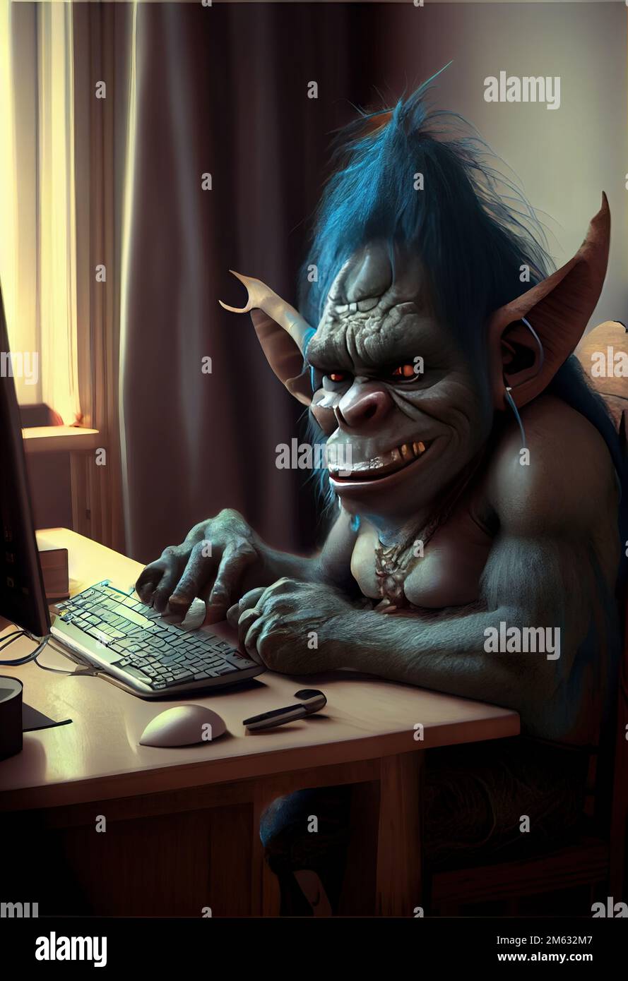 Trolling keyboard hi-res stock photography and images - Alamy