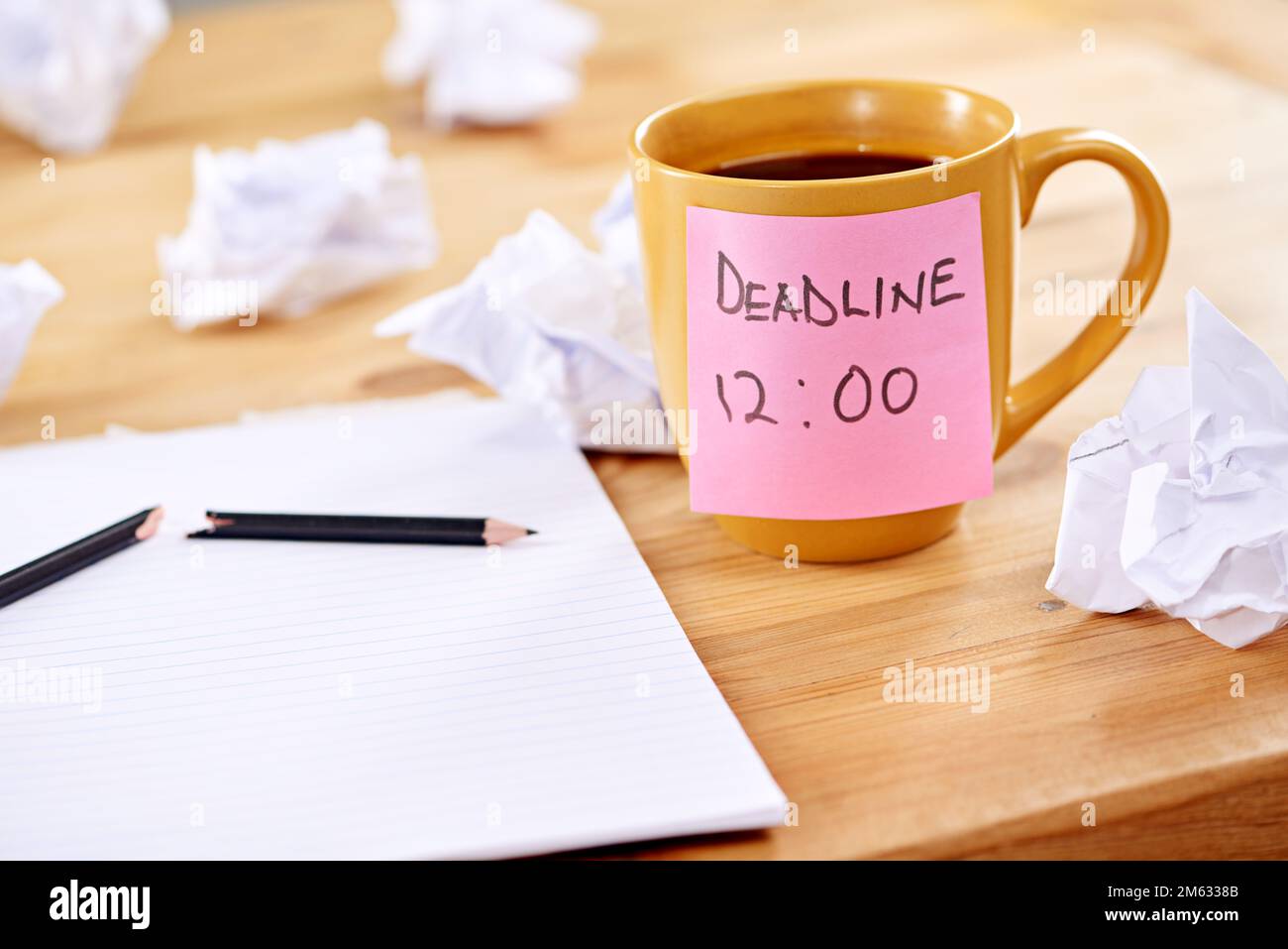 Writers block is the ultimate deadline dilemma. a broken pencil and ...