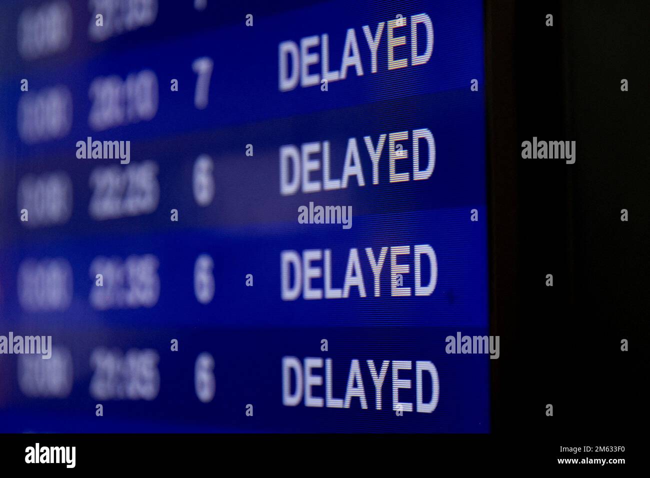 Information about delayed flights is seen on a Flight Information ... Information about delayed flights is seen on a Flight Information ...