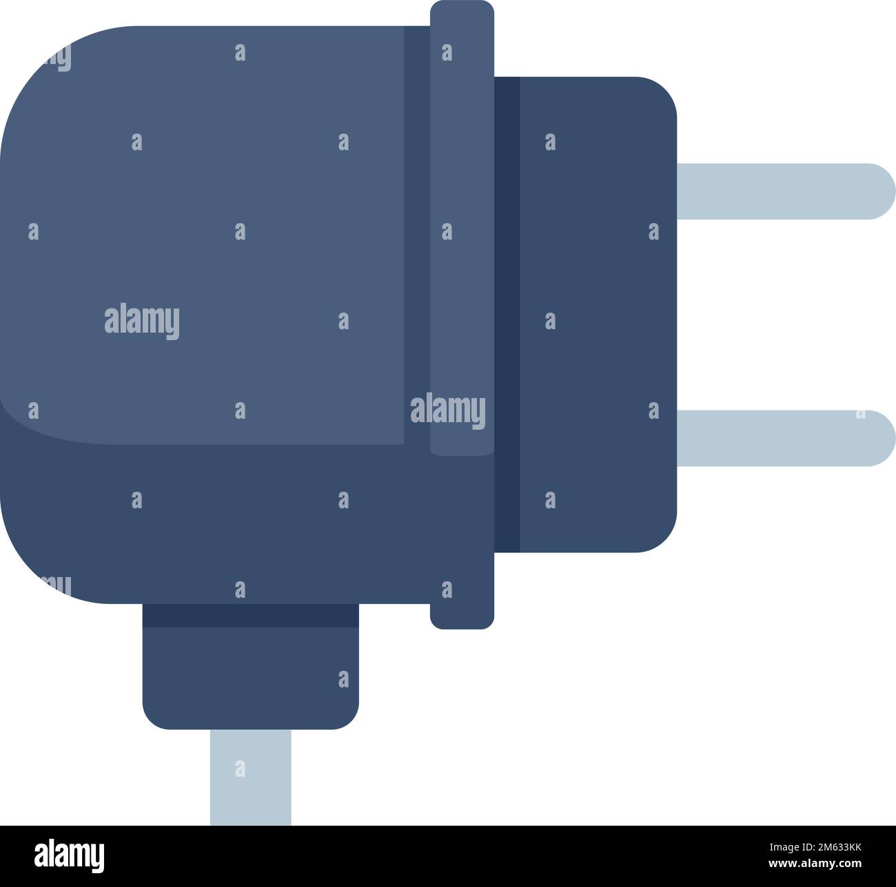 Charger adapter icon flat vector. Battery charge. Cell mobile isolated ...