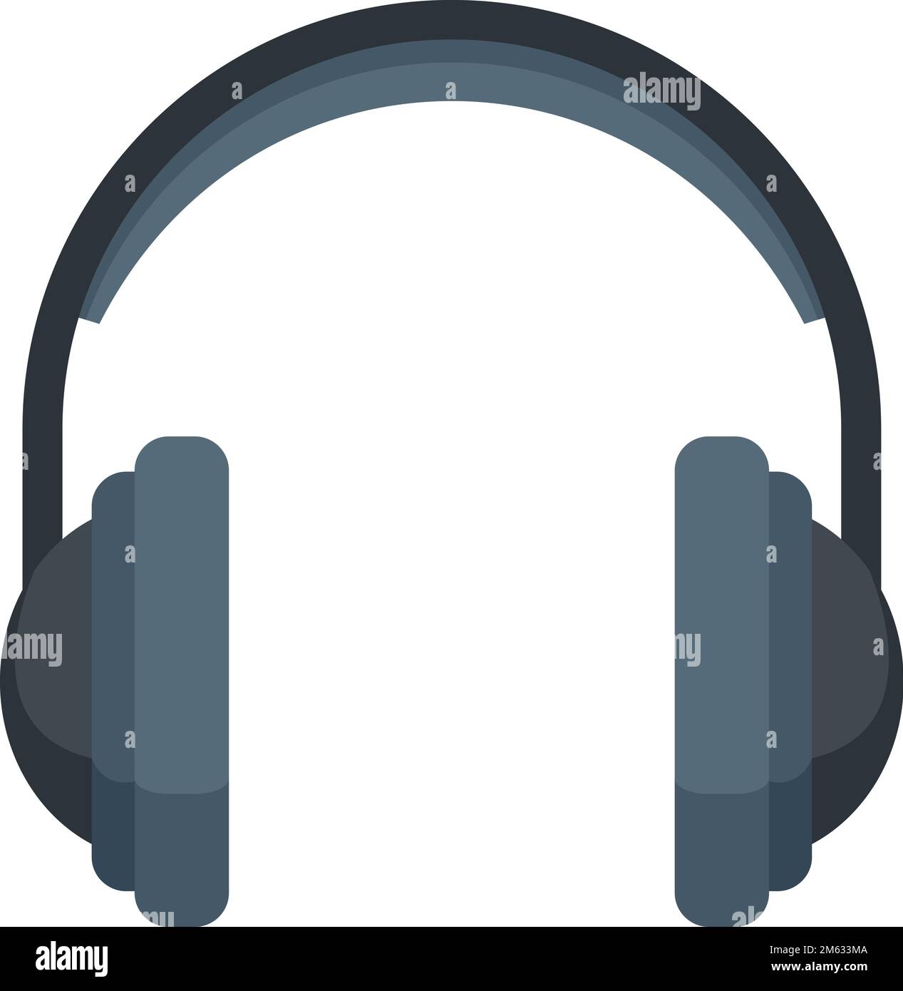 Headphone icon flat vector. Gamer headset. Customer service isolated ...
