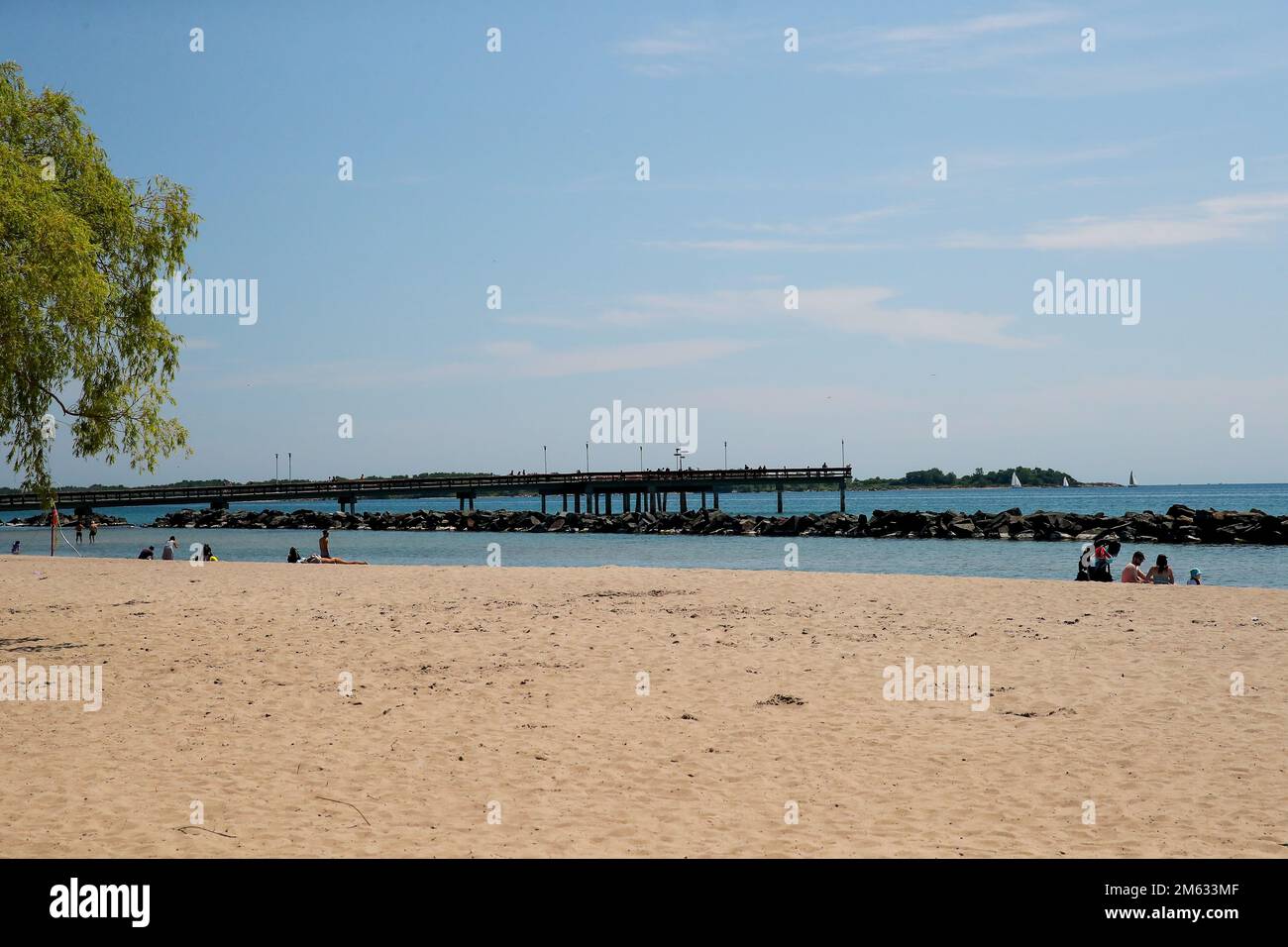 July 10 2022, Toronto Ontario Canada. Centre Island Pier on Toronto ...