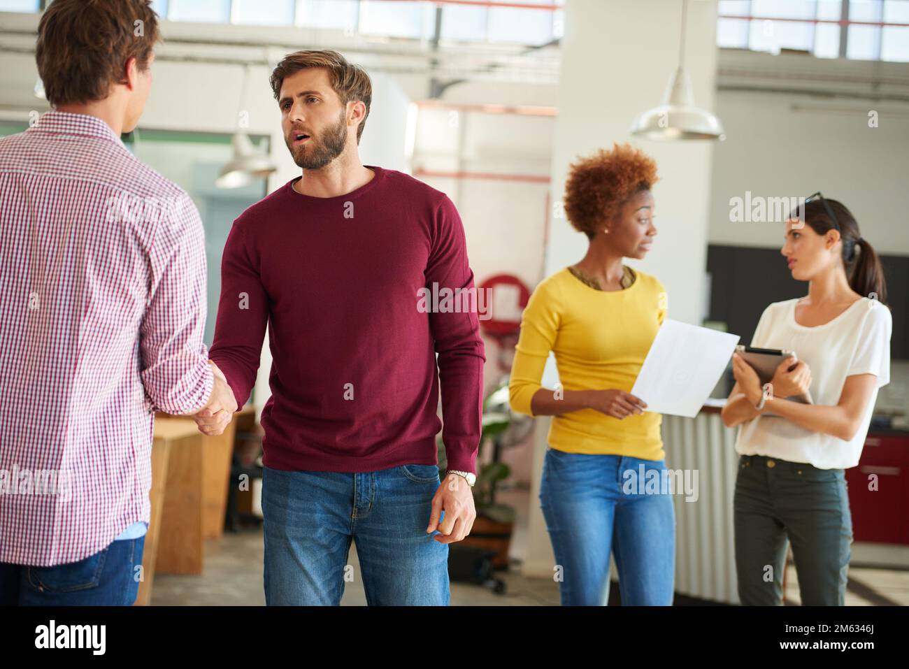 Woman interview presentation hi-res stock photography and images - Alamy