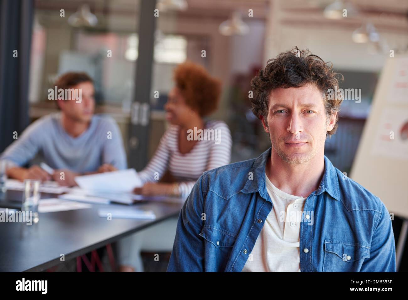 Our meetings are always casual but professional. Portrait of a ...