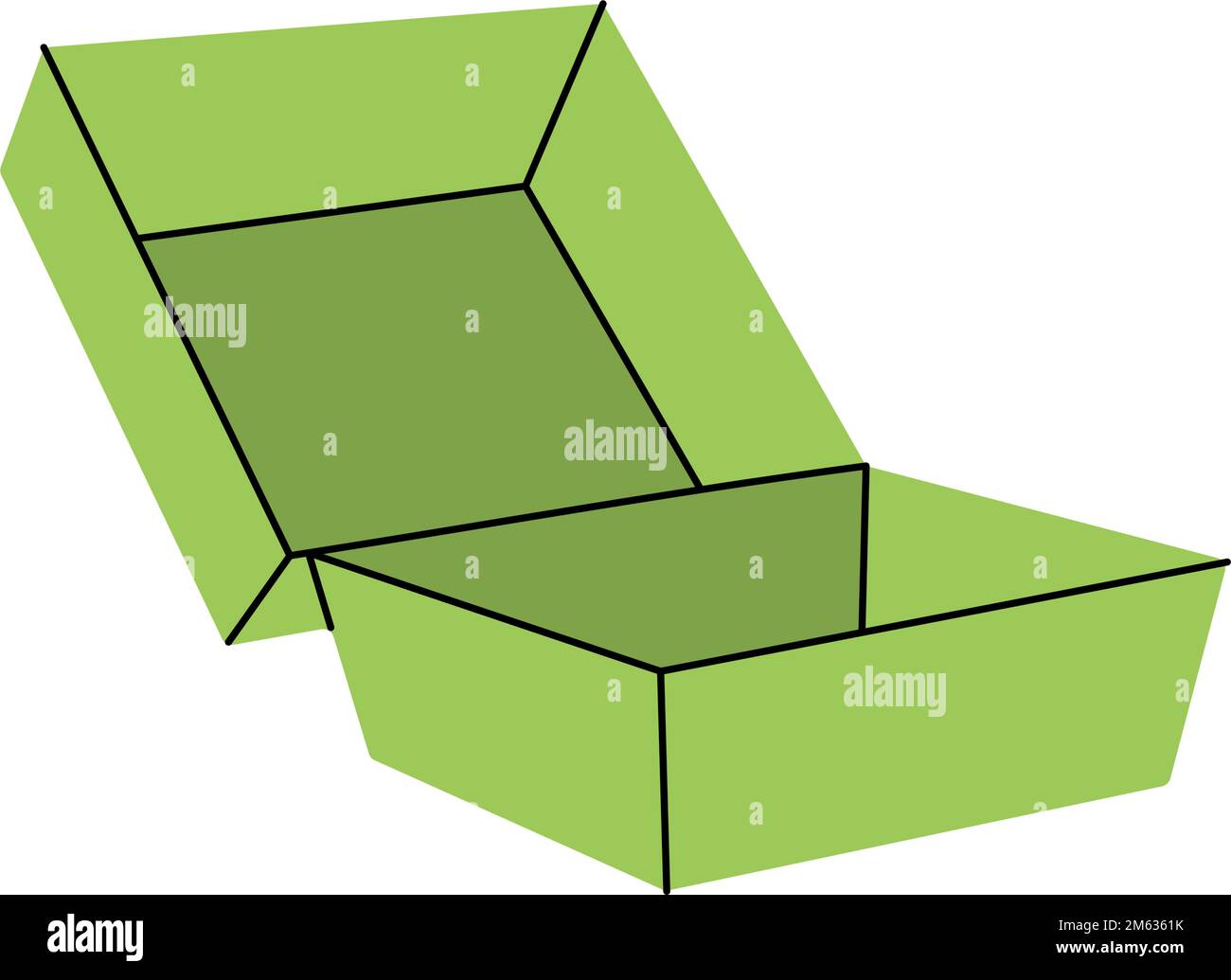 Craft burger box silhouette. Empty cardboard boxes for takeaway food ...