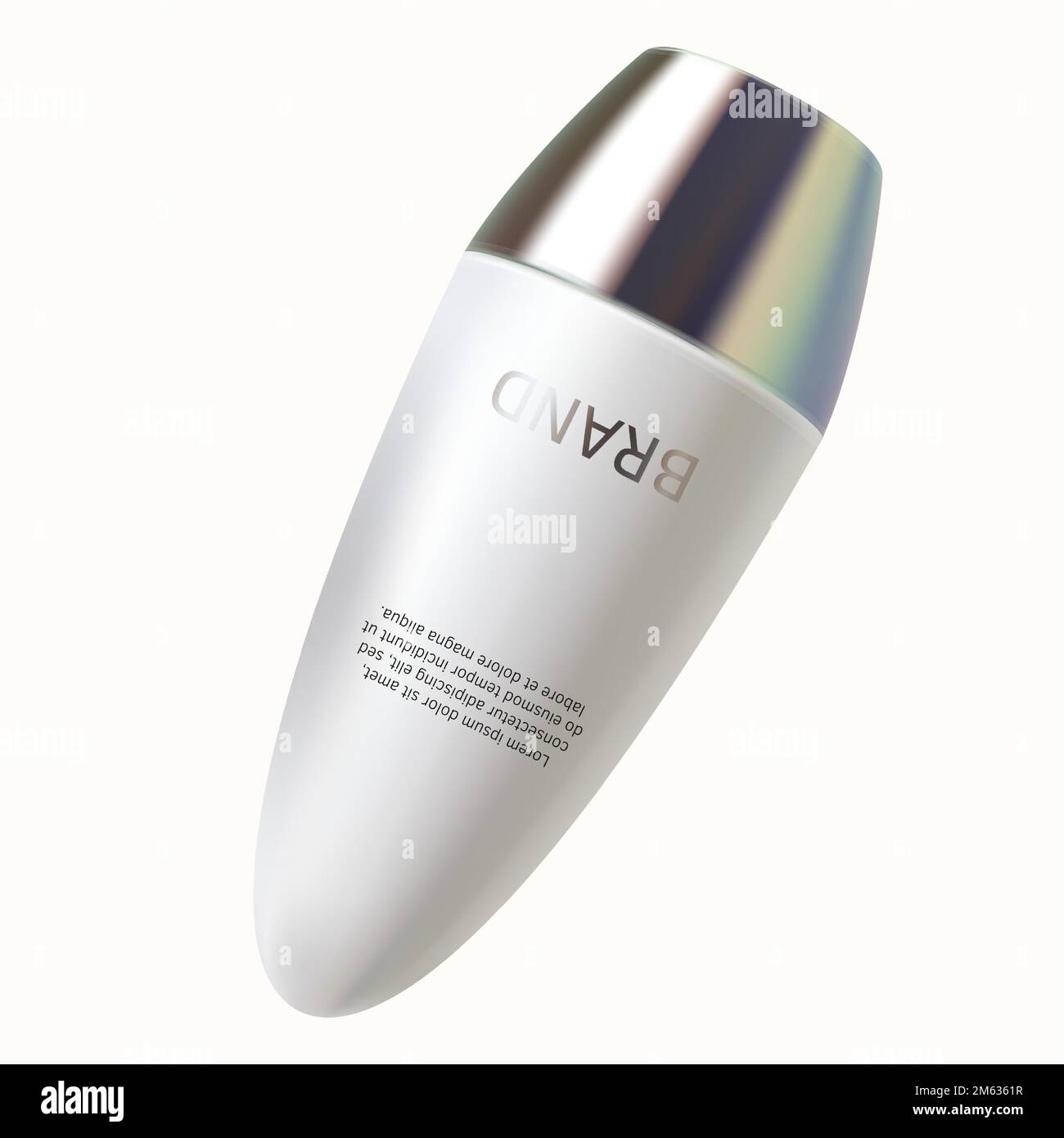 Roll-on deodorant antiperspirant realistic vector. Skin care cosmetics ...