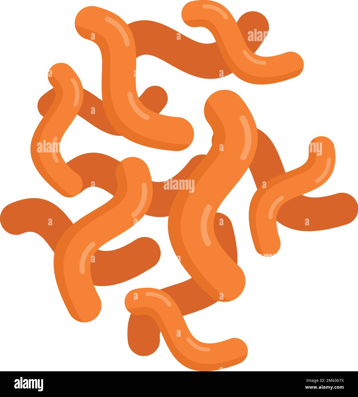 Good bacteria icon flat vector. Probiotic lactobacillus. Microbe ...