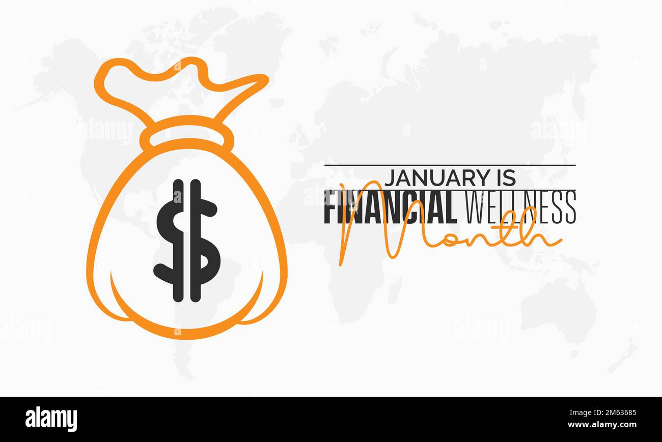 Vector banner template design concept of Financial Wellness Month ...