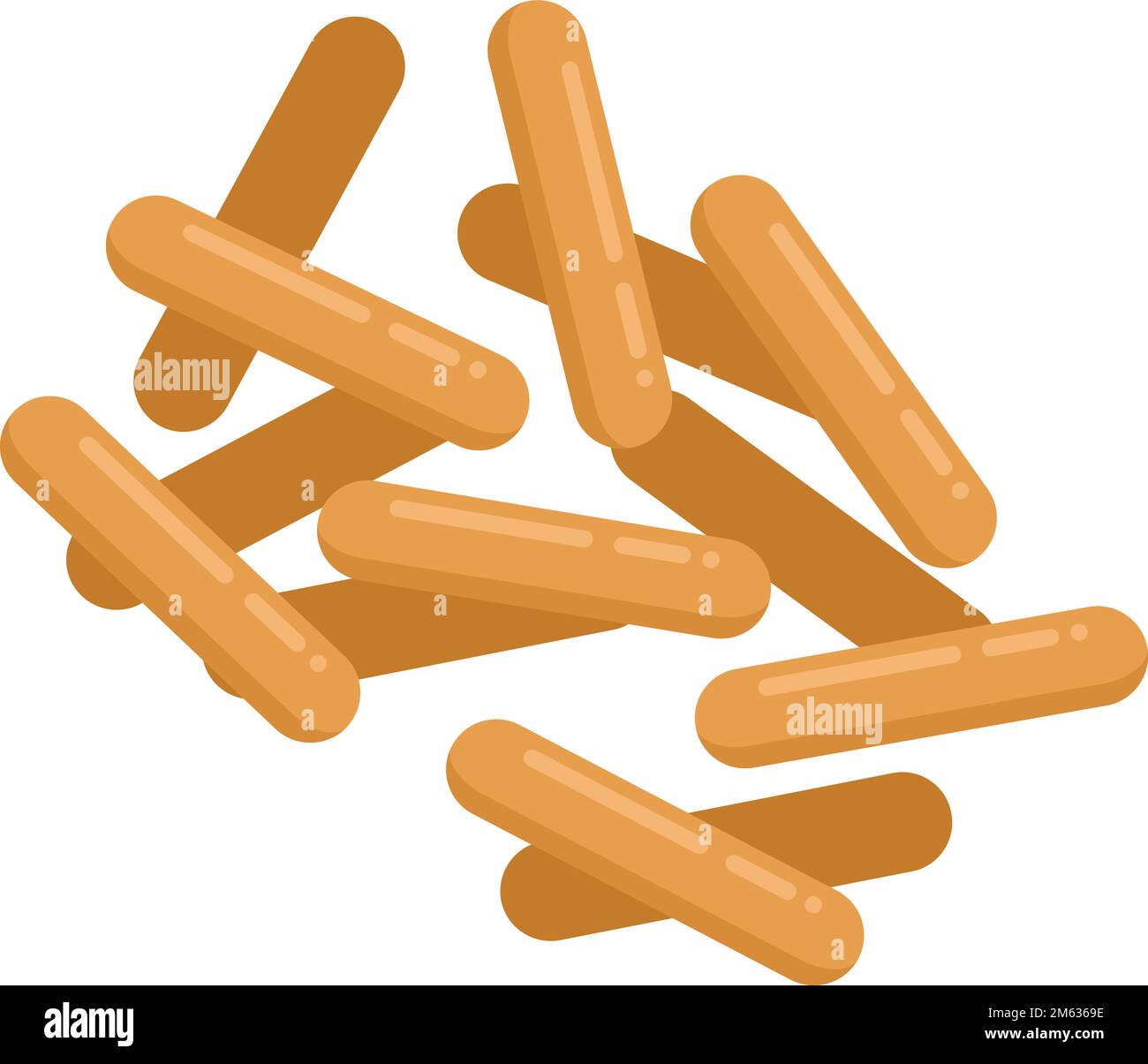 Healthy bacteria icon flat vector. Probiotic lactobacillus. Gut microbe ...