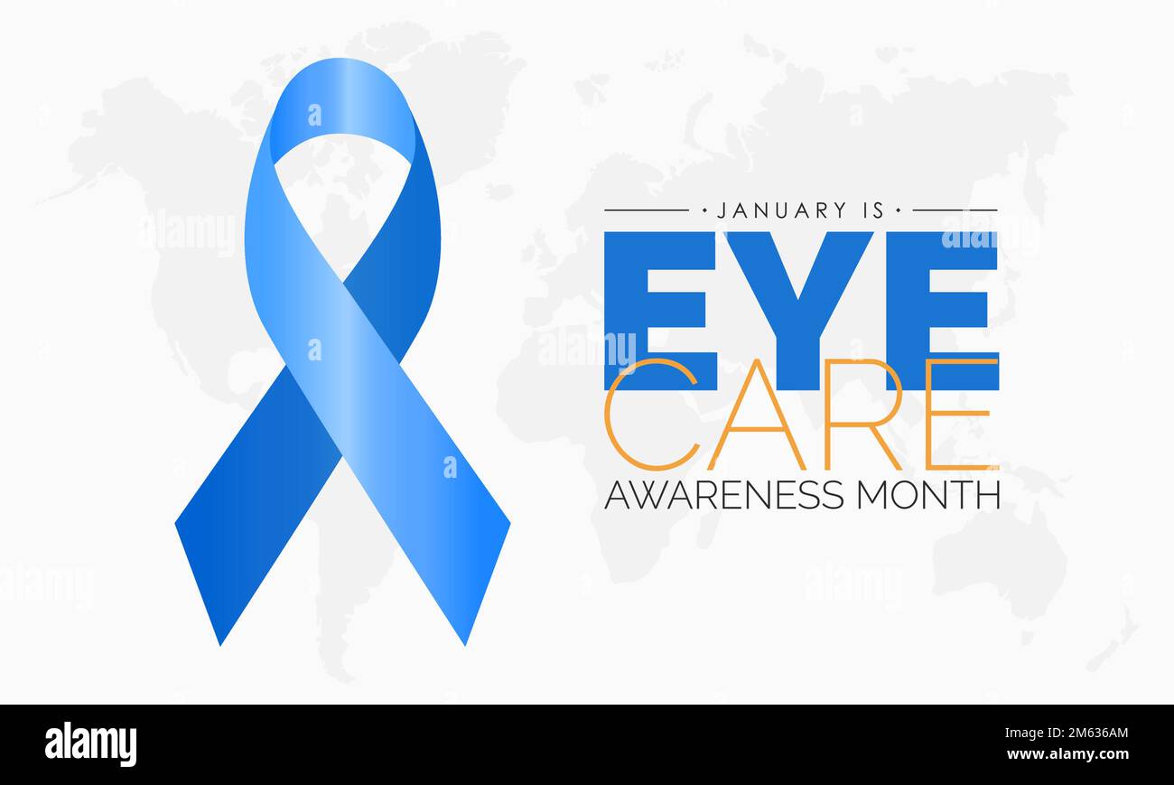 Vector banner template design concept of National Eye Care Month ...