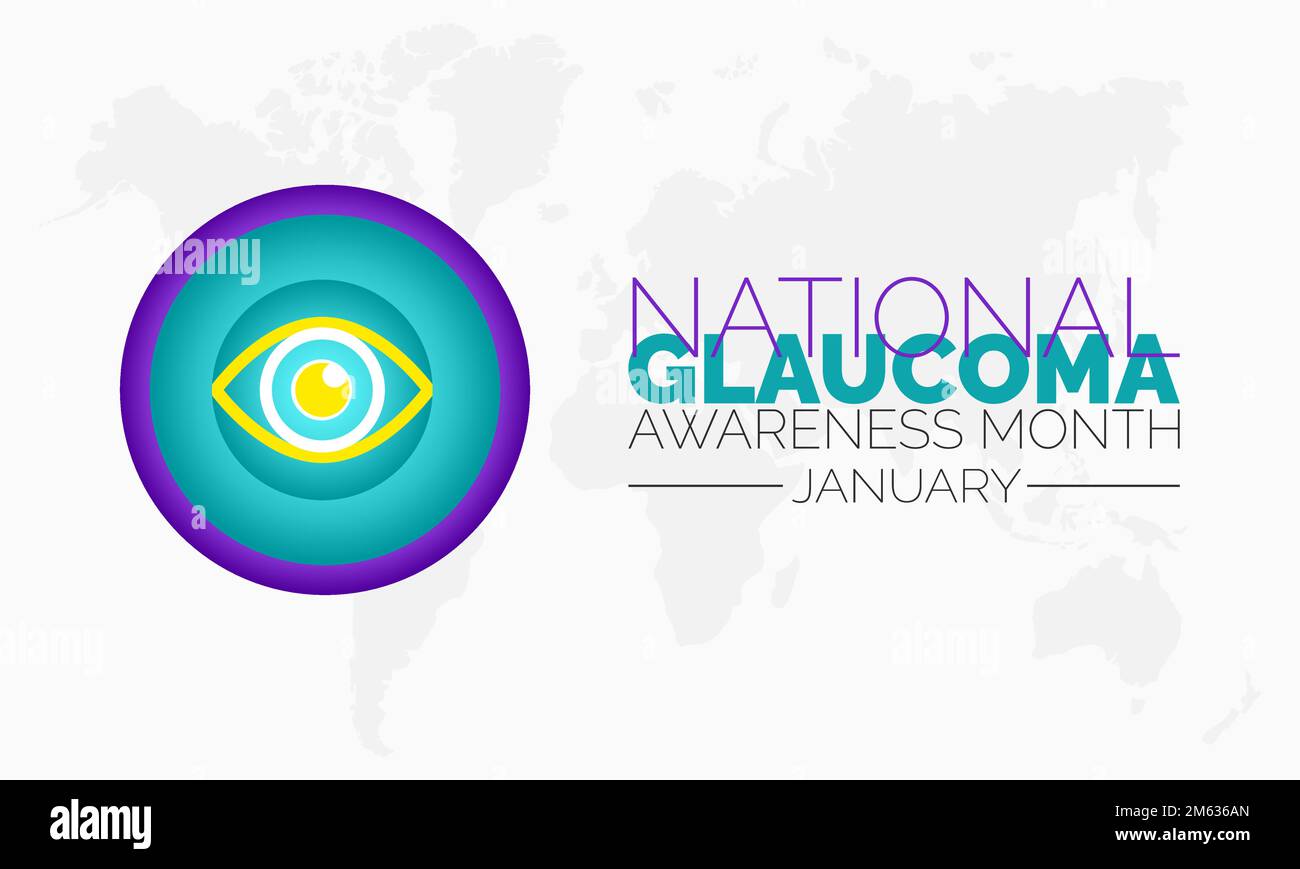 Vector banner template design concept of National Glaucoma Awareness ...