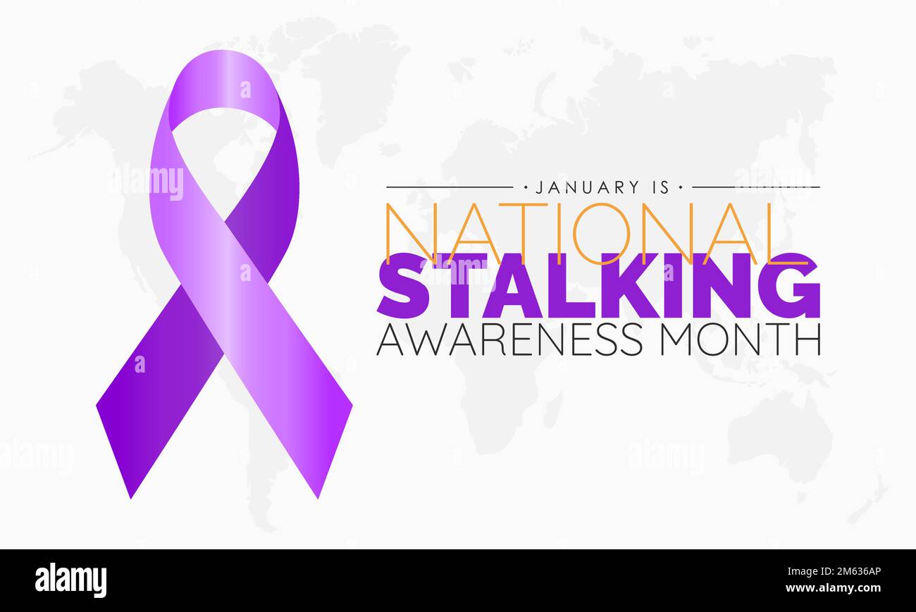 Vector banner template design concept of National Stalking Awareness ...