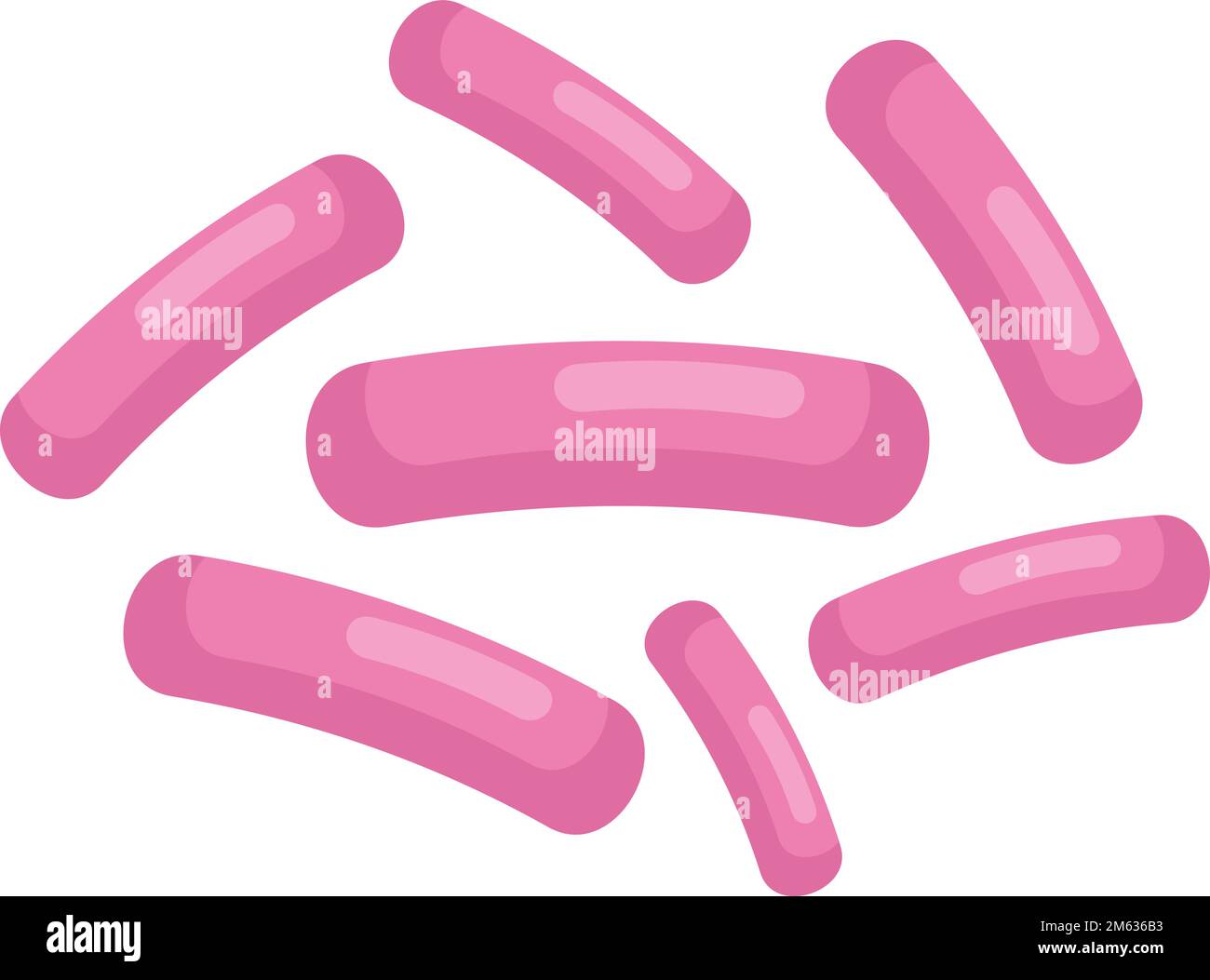 Bacteria yoghurt icon flat vector. Gut bacterium. Good microbe isolated ...