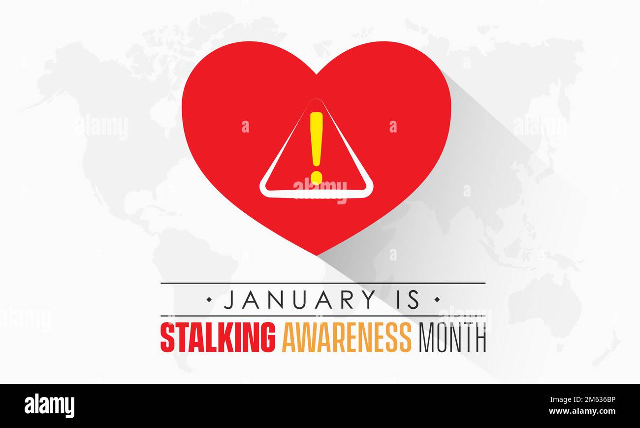 Vector banner template design concept of National Stalking Awareness ...