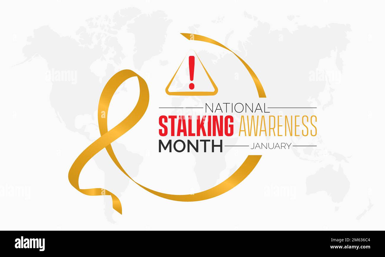 Vector banner template design concept of National Stalking Awareness ...