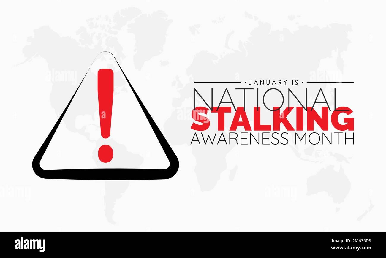 Vector banner template design concept of National Stalking Awareness ...