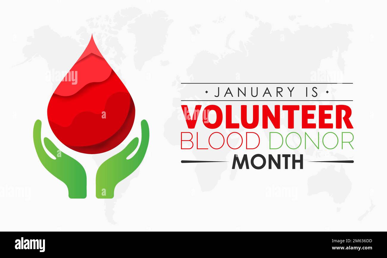 Vector banner template design concept of National Volunteer Blood Donor ...