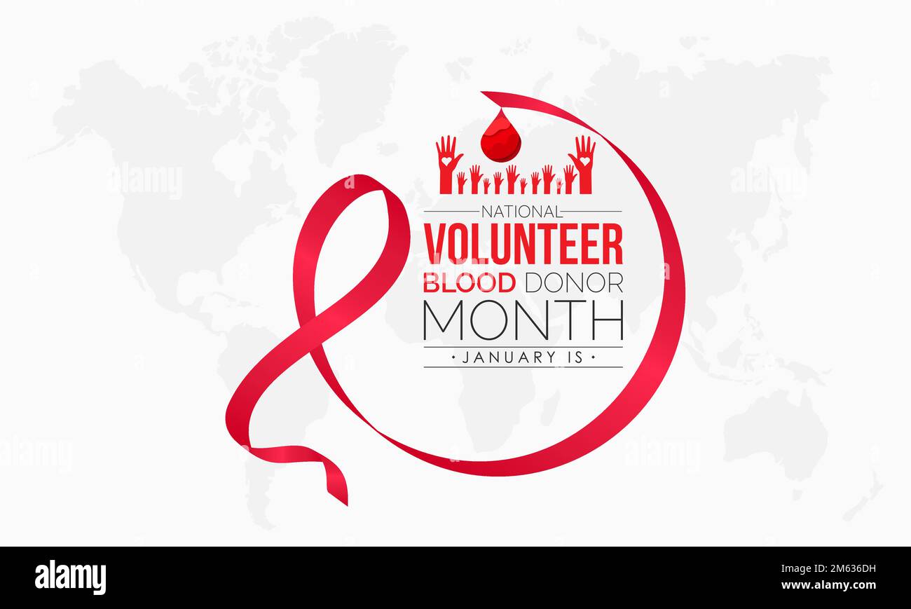 Vector banner template design concept of National Volunteer Blood Donor ...