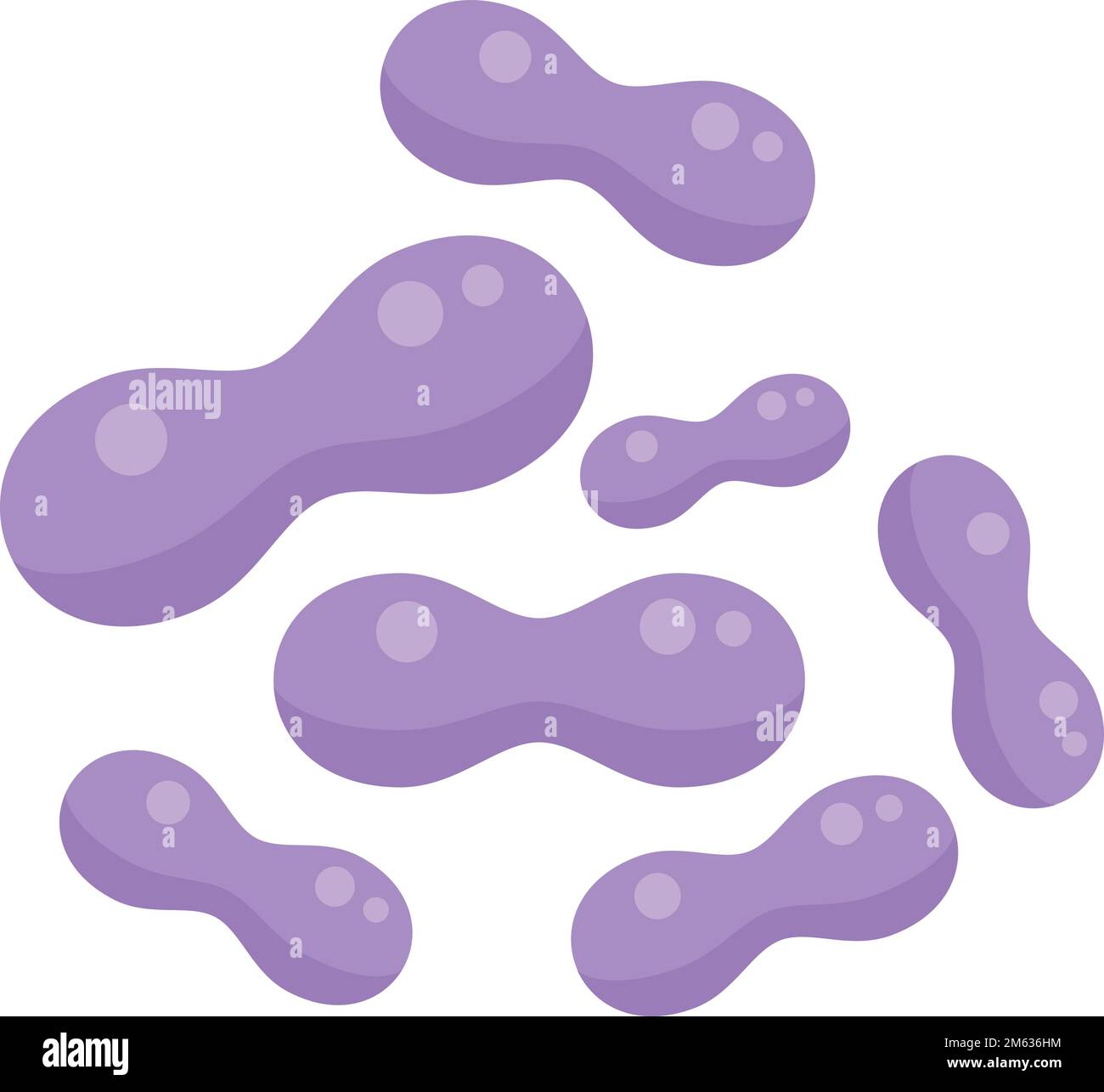 Acidophilus Probiotic Icon Flat Vector Gut Bacteria Microbe Bacterium