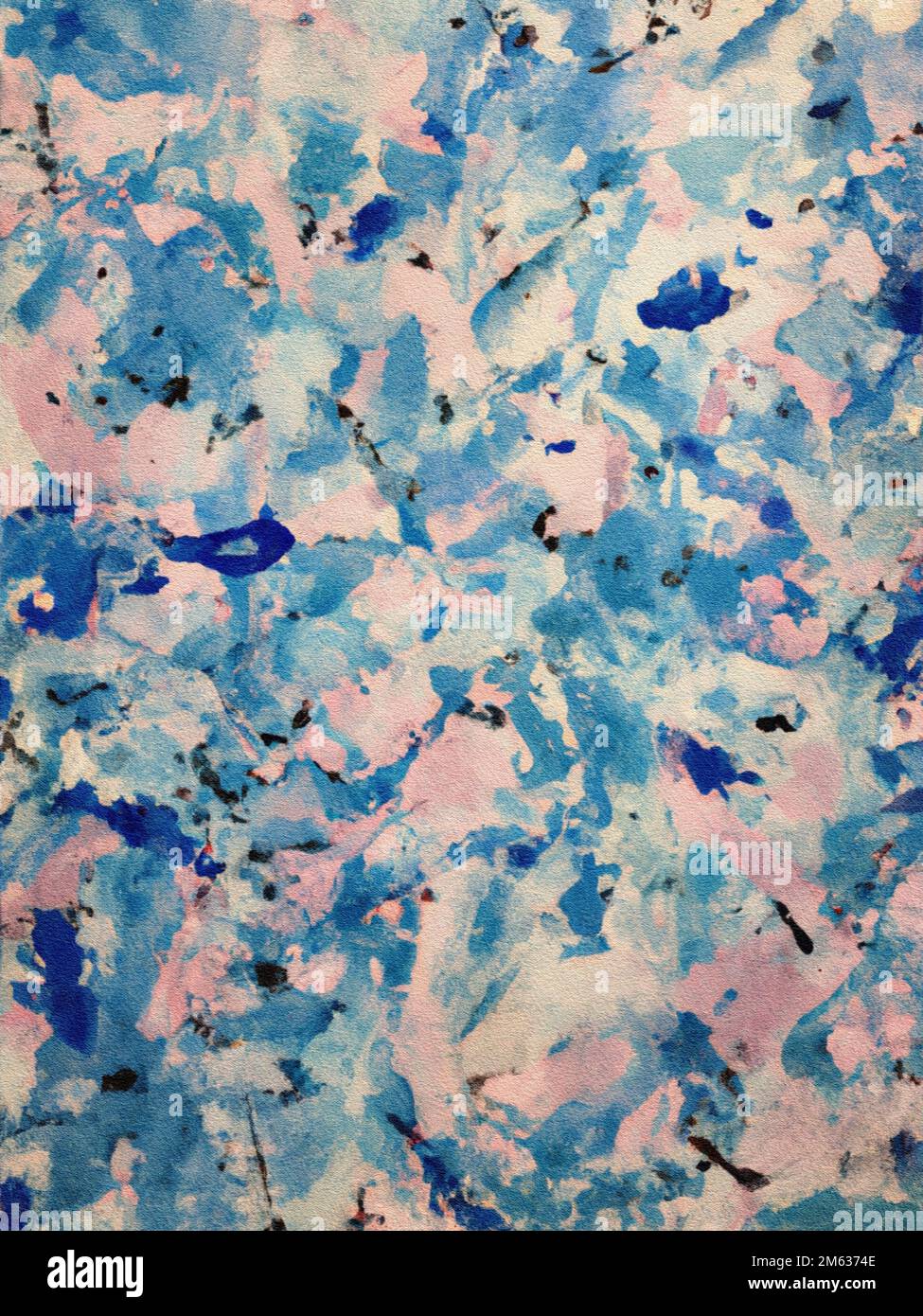 Full frame background of pink and blue uneven blots forming colorful ...