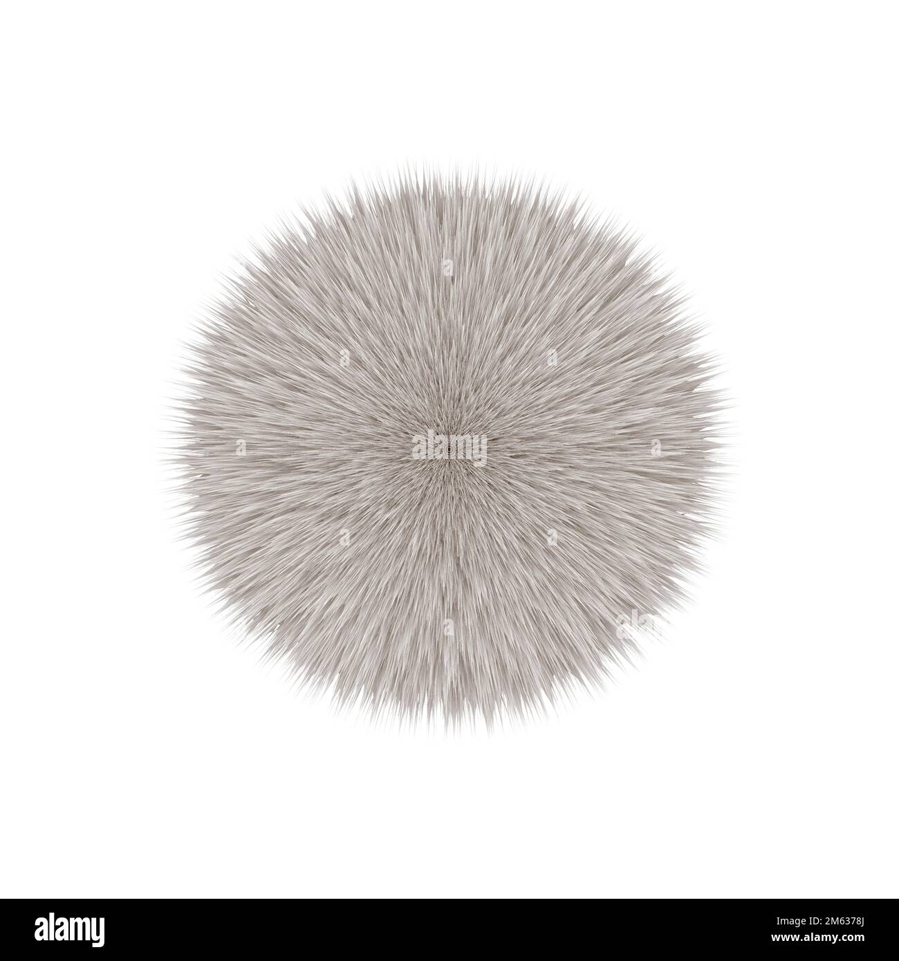 Brown Fluffy Vector Hair Ball on White Stock Vector Image & Art - Alamy