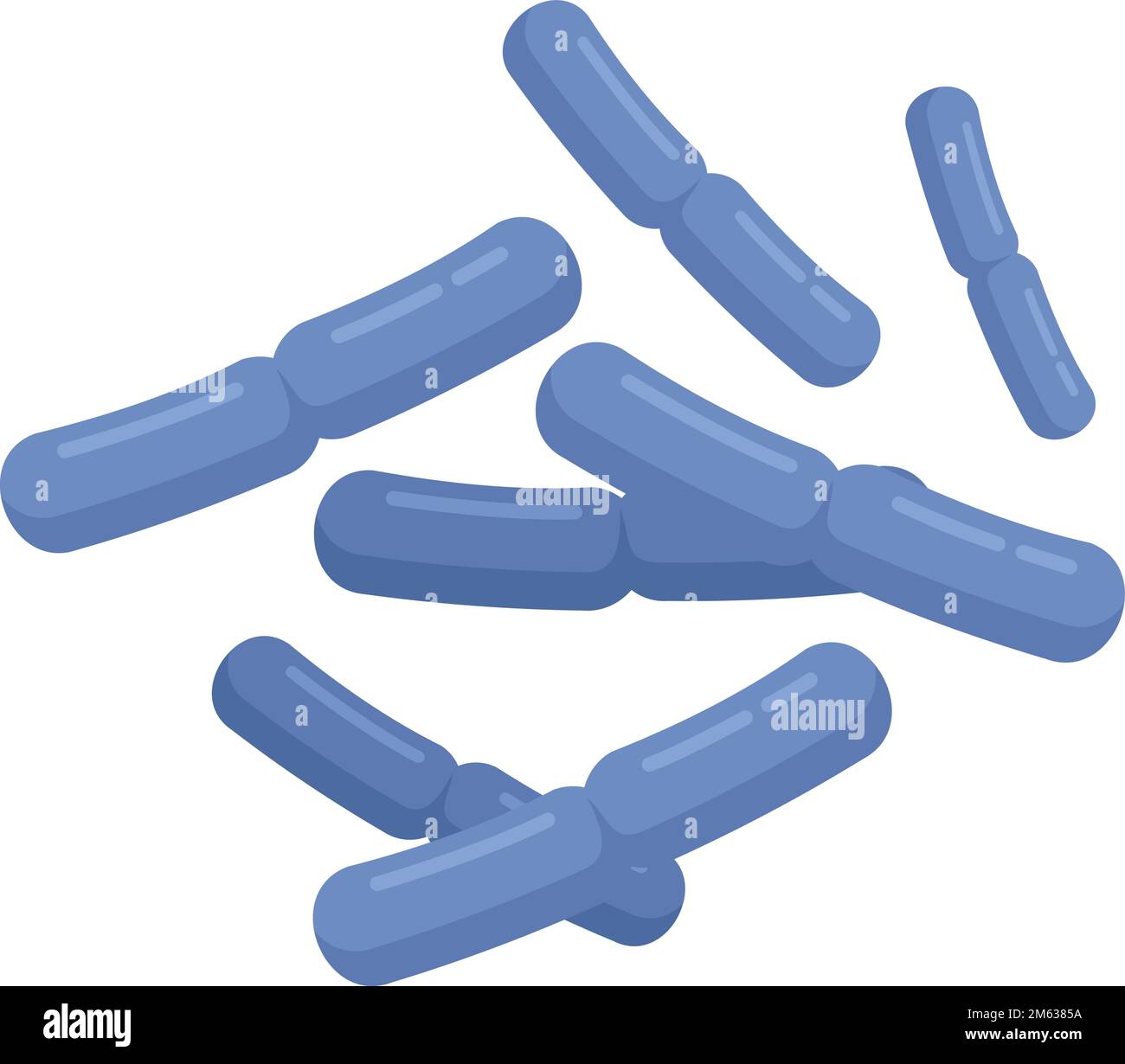 Bio probiotic icon flat vector. Gut bacteria. Good intestine isolated ...