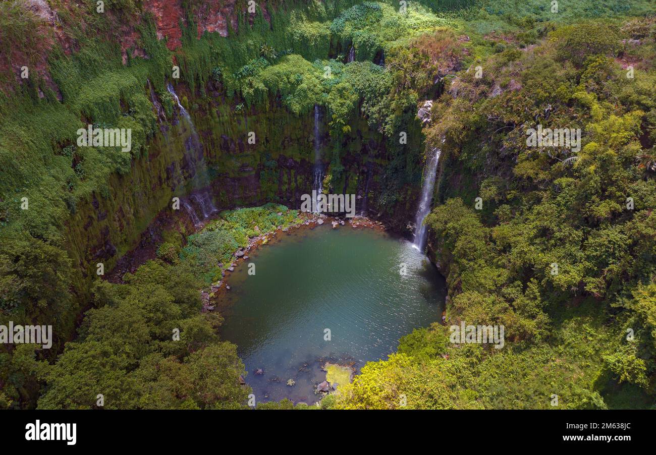 Cascade de Balfour. The waterfall at Ebene Balfour Gardens. This is a ...