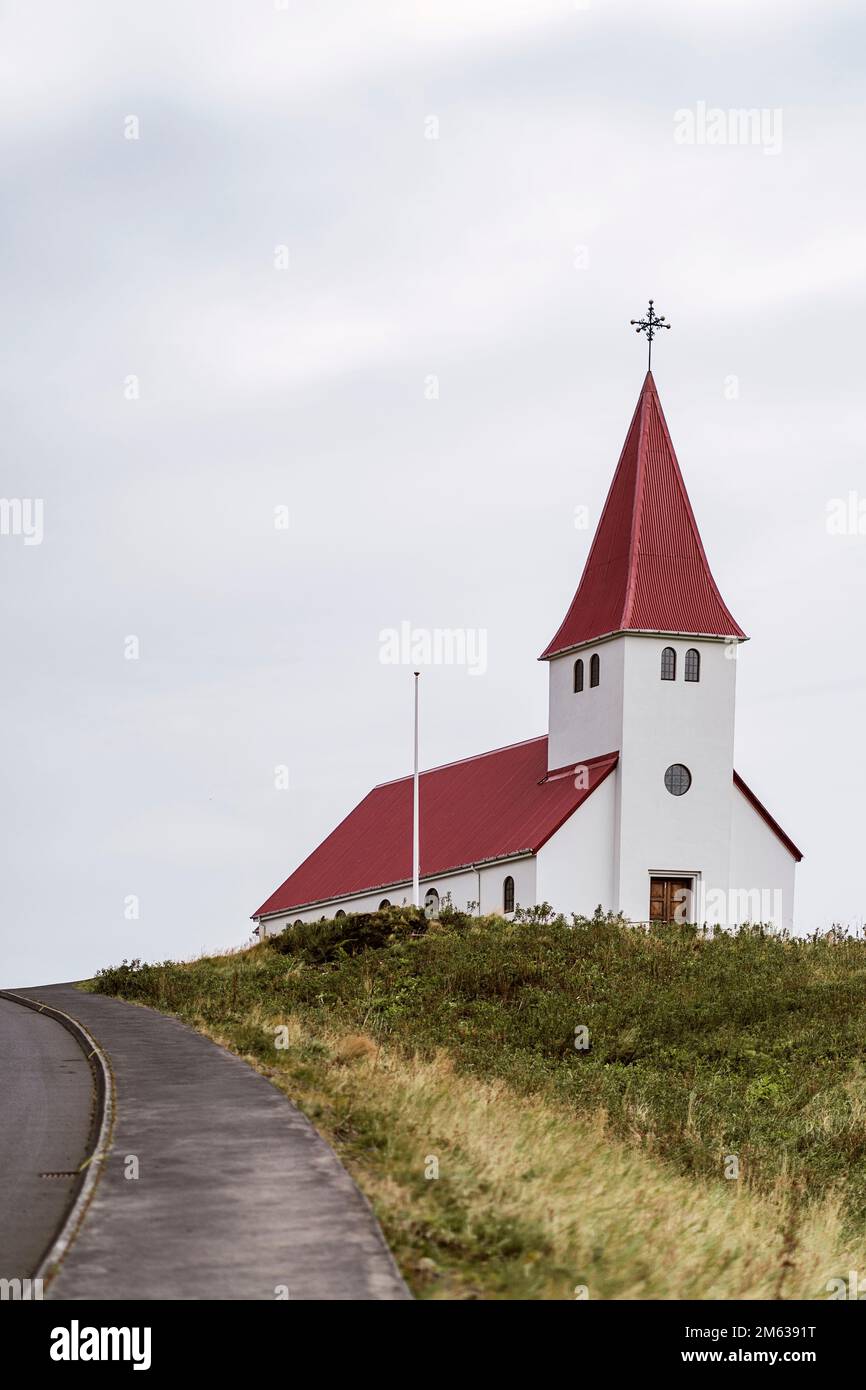 Lutheran church in vik iceland hi-res stock photography and images - Alamy