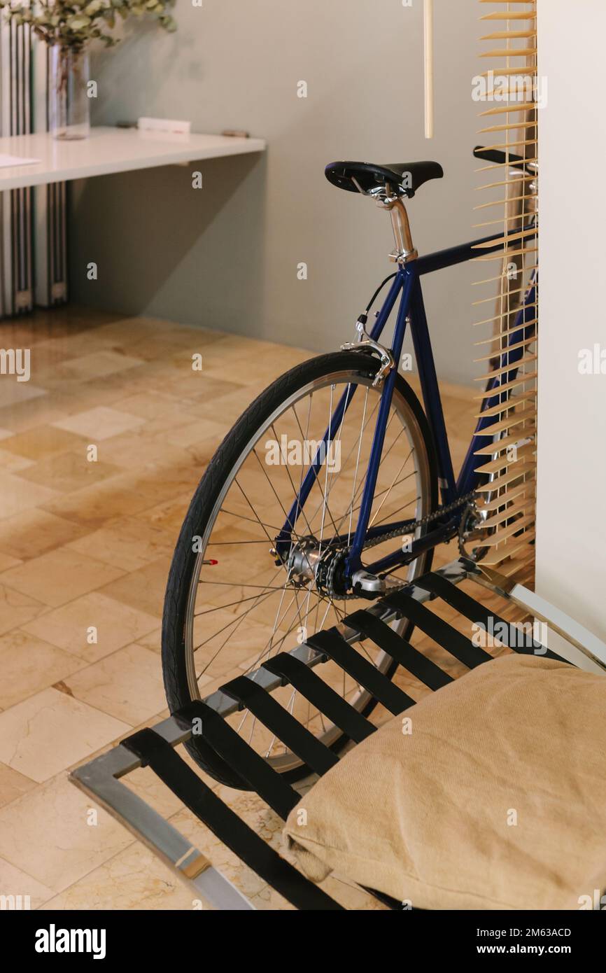 Modern trendy office bicycle hi-res stock photography and images - Alamy