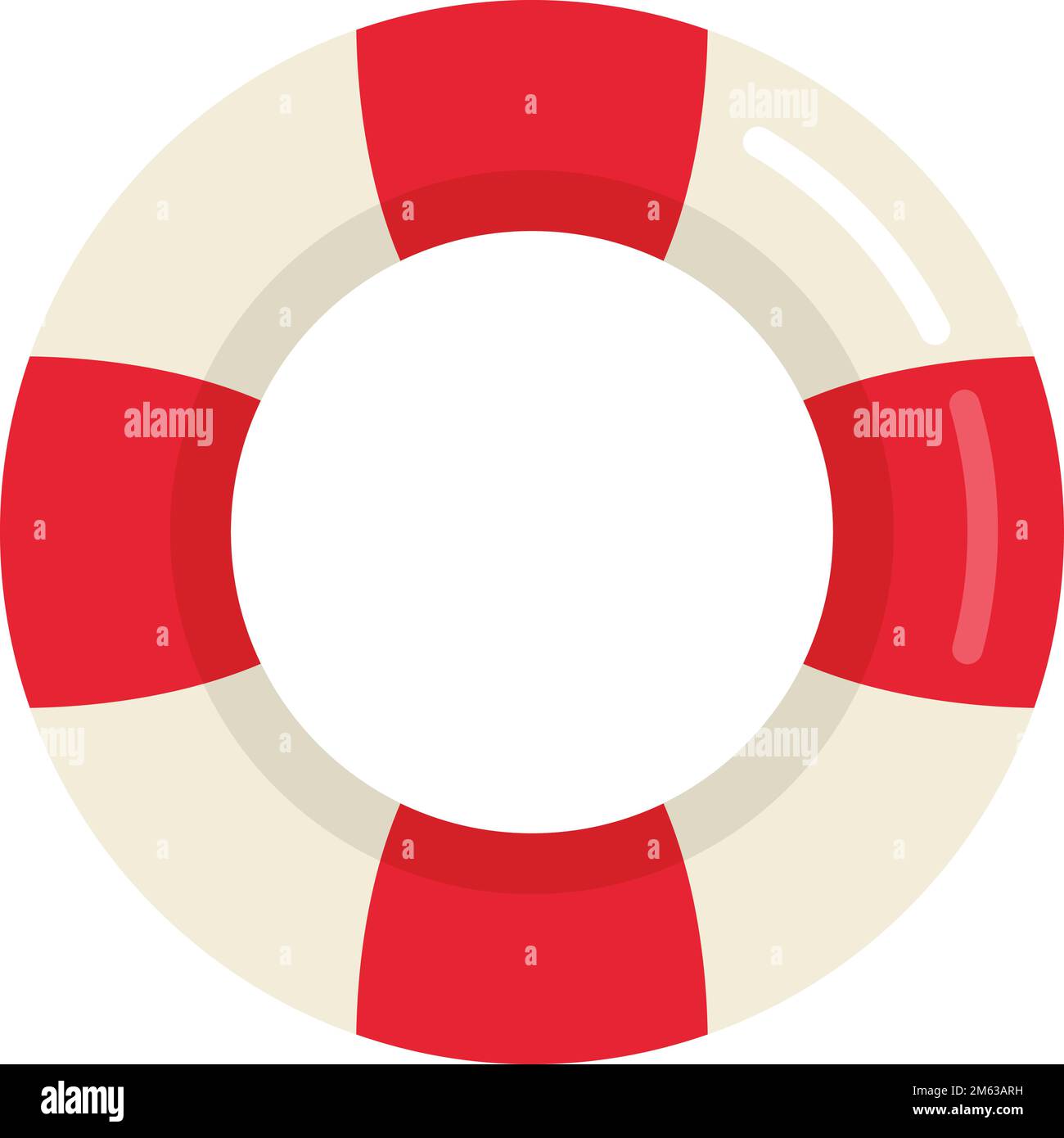 Lifebuoy icon flat vector. Ring buoy. Safety float isolated Stock ...