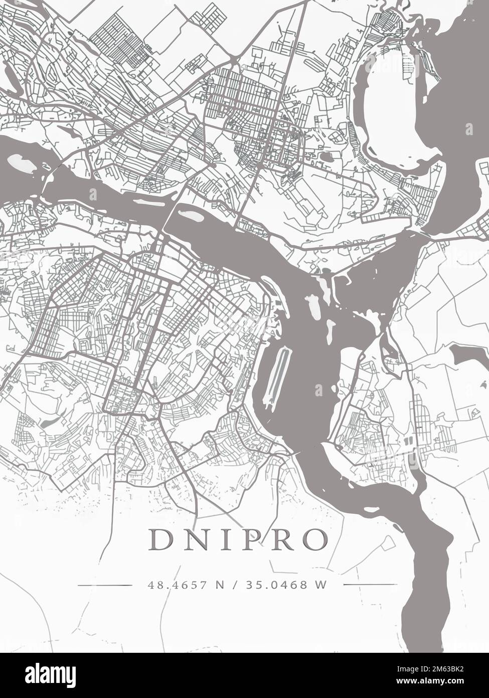 Map of dnipro hi-res stock photography and images - Alamy