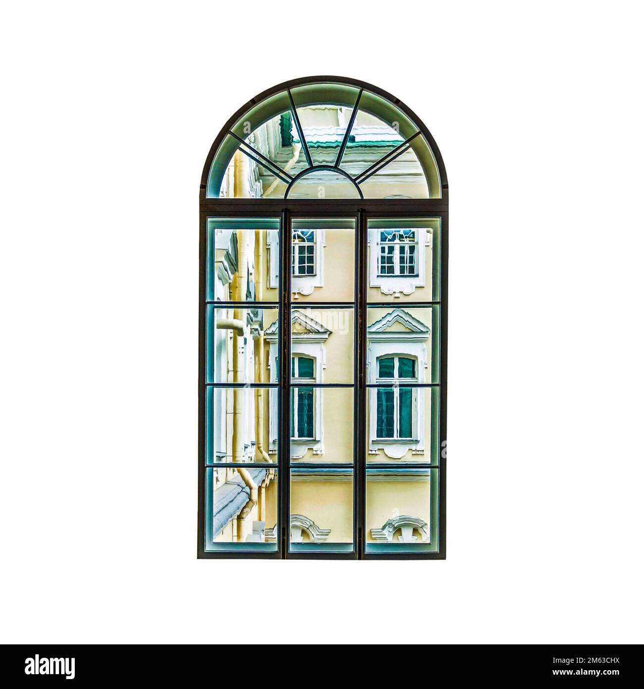 Window in baroque style on a white background Stock Photo - Alamy