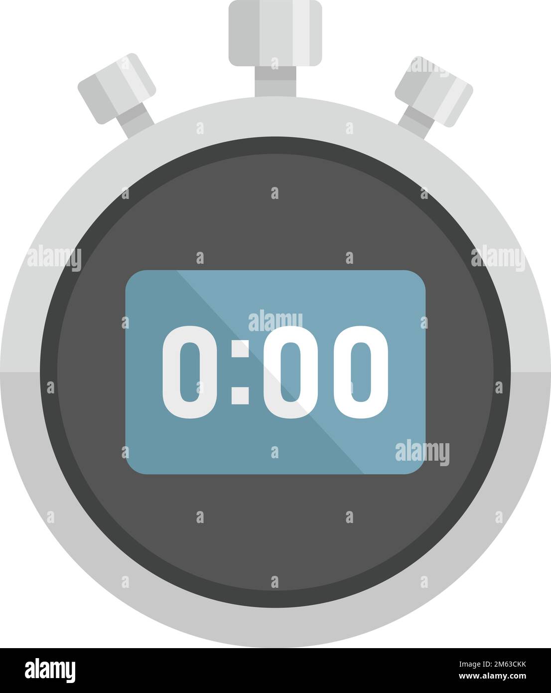 Stopwatch Arrow Icon Flat Vector Stop Clock Watch Timer Isolated