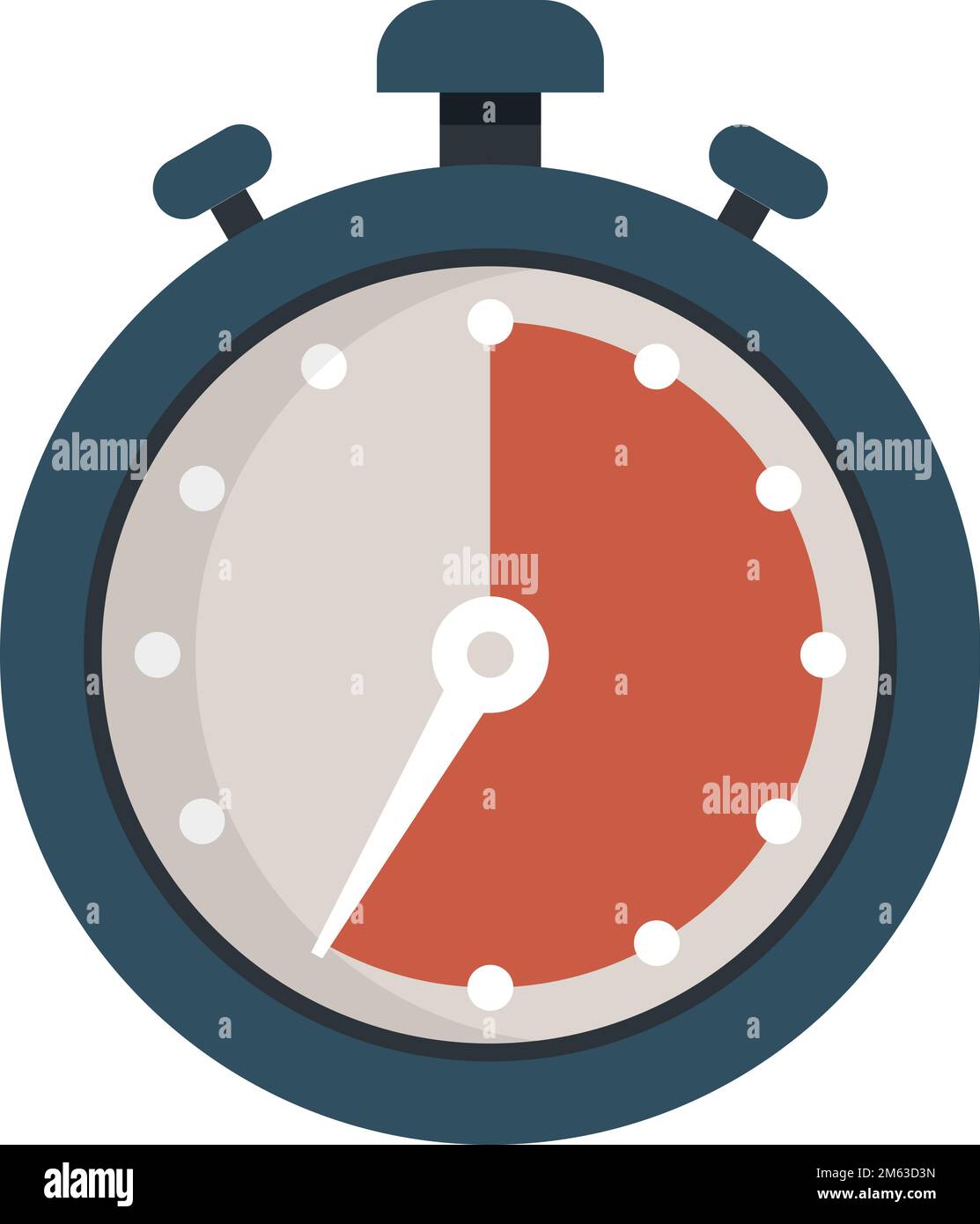 Finish stopwatch icon flat vector. Clock stop. Timer watch isolated ...