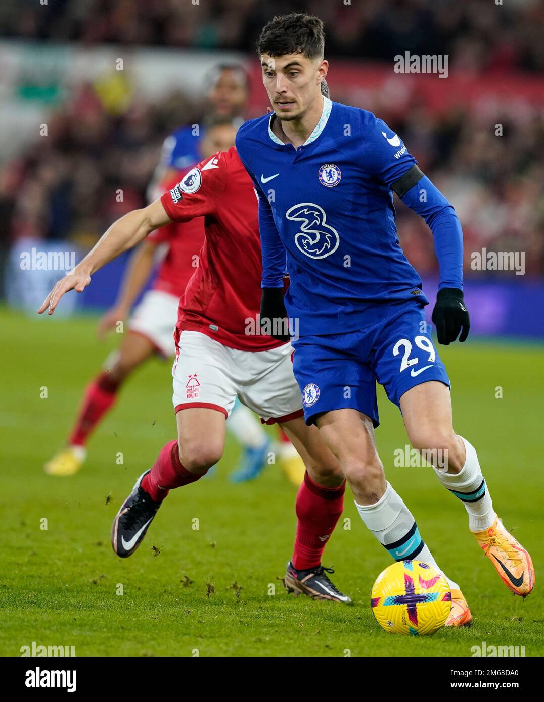Nottingham, UK. 1st Jan, 2023. Kai Havertz of Chelsea during the ...