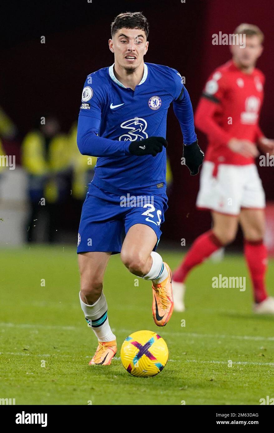 Nottingham, UK. 1st Jan, 2023. Kai Havertz of Chelsea during the ...