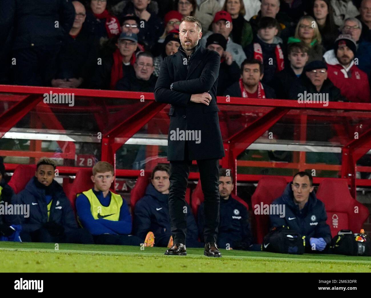 Nottingham, UK. 1st Jan, 2023. Graham Potter manager of Chelsea during ...