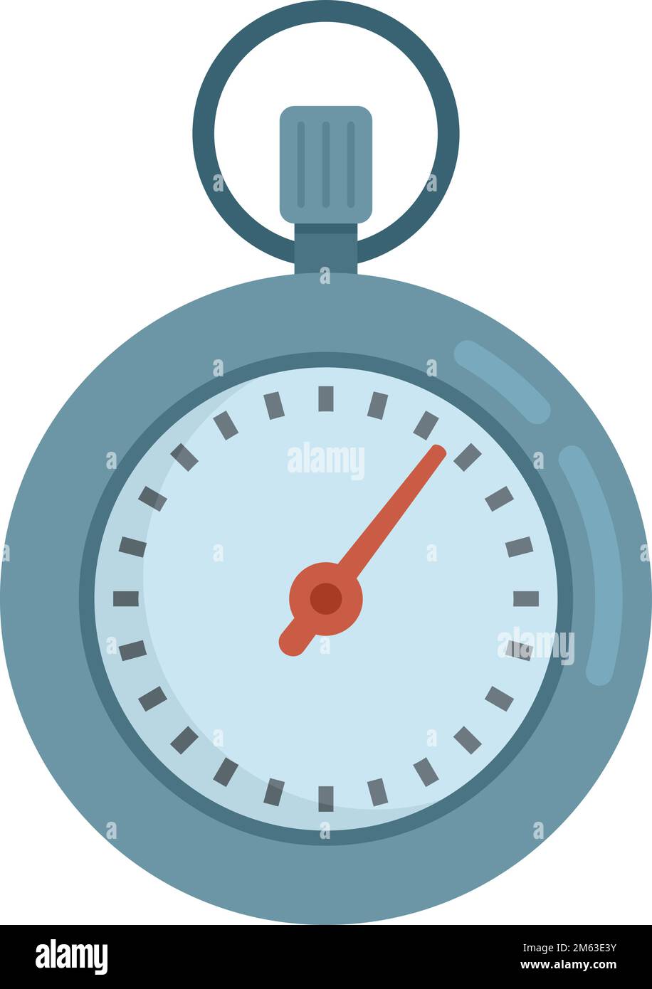 Stopclock Icon Flat Vector Stopwatch Clock Watch Timer Isolated Stock Vector Image And Art Alamy