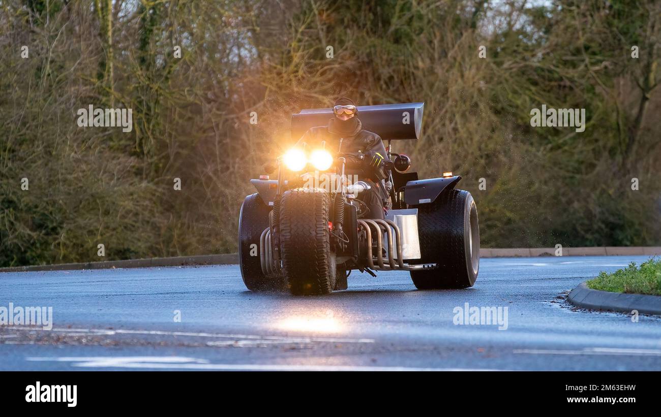 Stony Stratford, Bucks, UK, Jan 1st 2023.ColossusThe Jet Trike.V8 ...