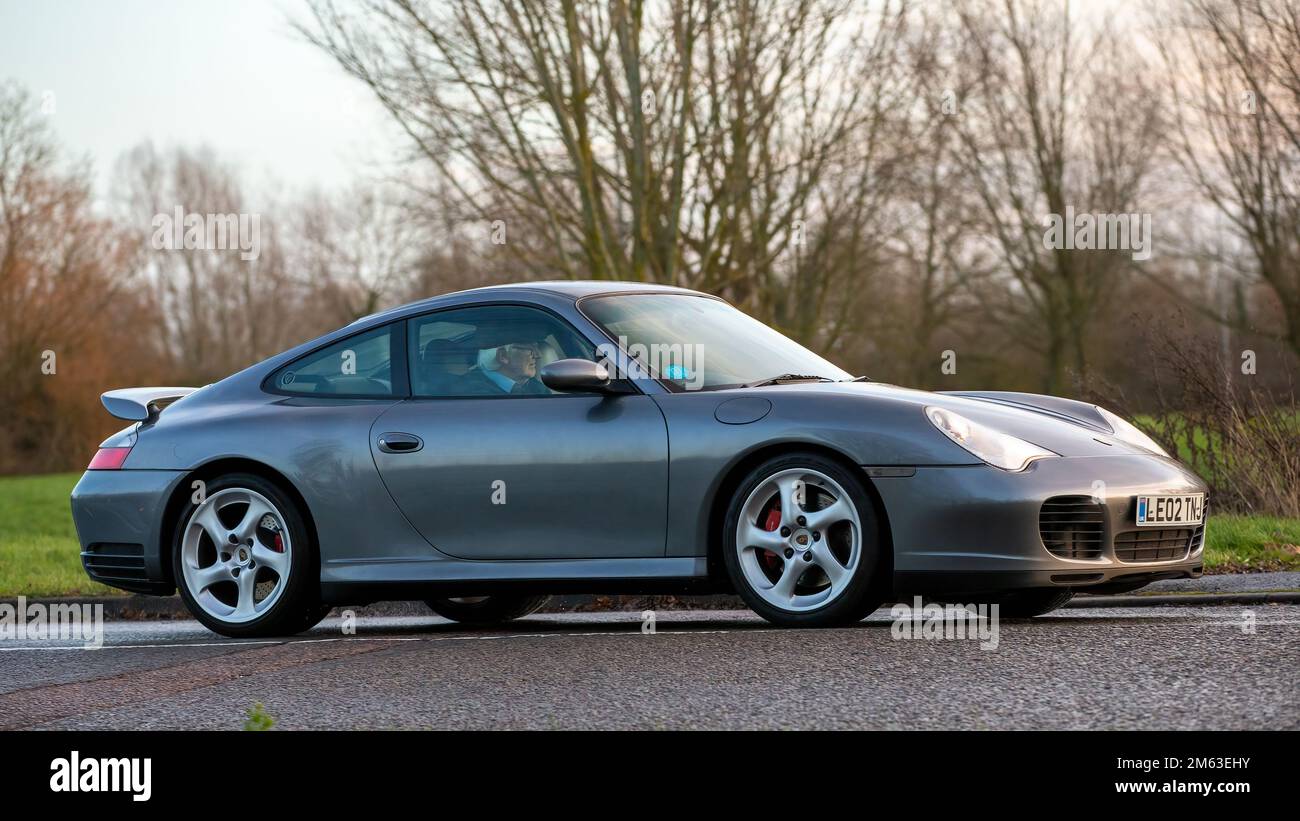 2002 grey Porsche 911 classic car Stock Photo - Alamy